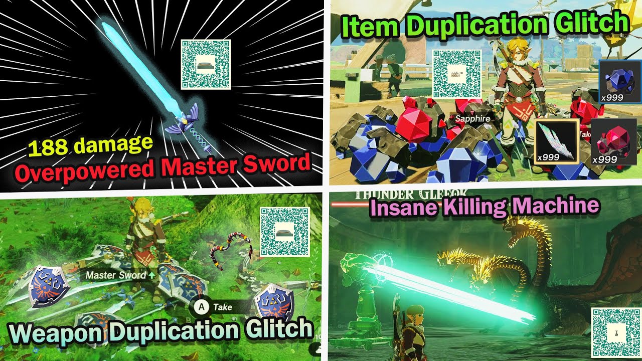 BEST QR codes In Tears of the kingdom: DUPLICATE items, Weapons and Get ...