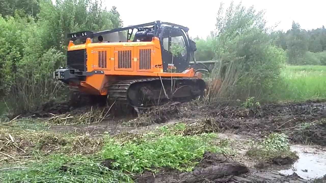 PrimeTech PT-300 forest mover, mulcher with Prime Tech PT300 FAE wood ...