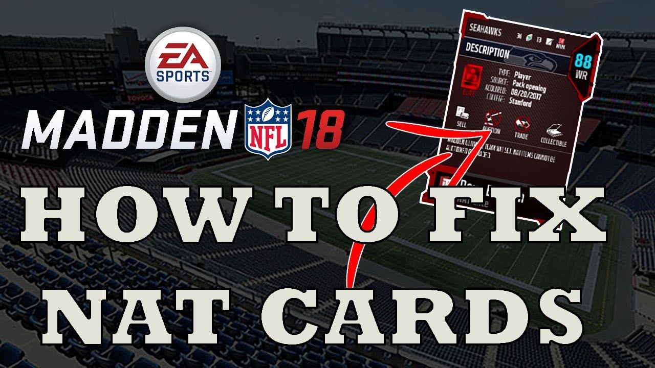 HOW TO FIX NAT CARDS IN MUT 18 | MADDEN 18 ULTIMATE TEAM - YouTube