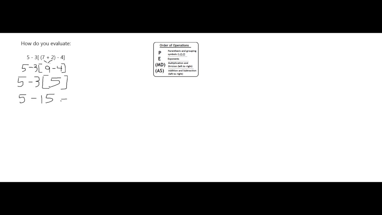Evaluate 5 3 7 2 4 YouTube Evaluate 5 3 7 2 4 YouTube
