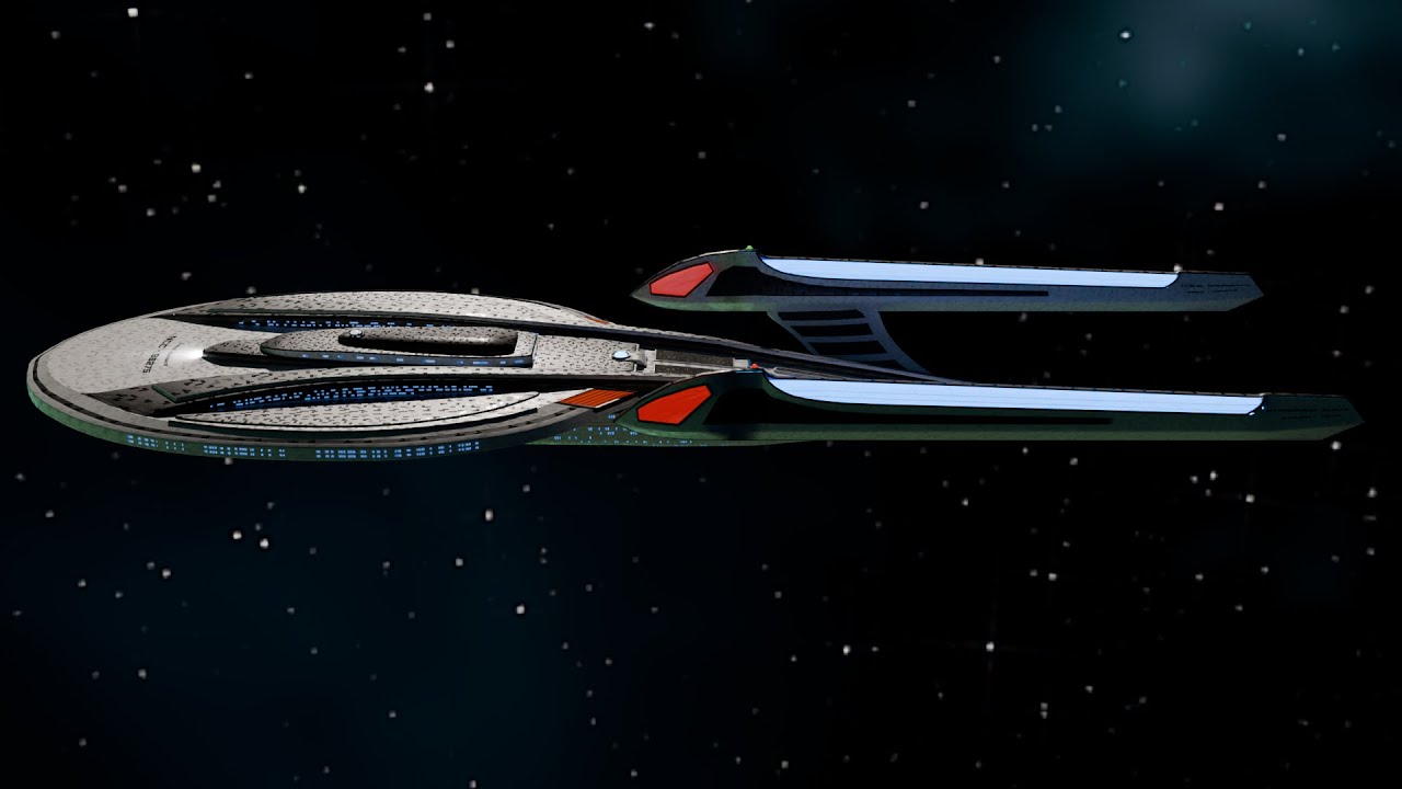 Long Class Starship Prototype USS Warspite Test Render - YouTube