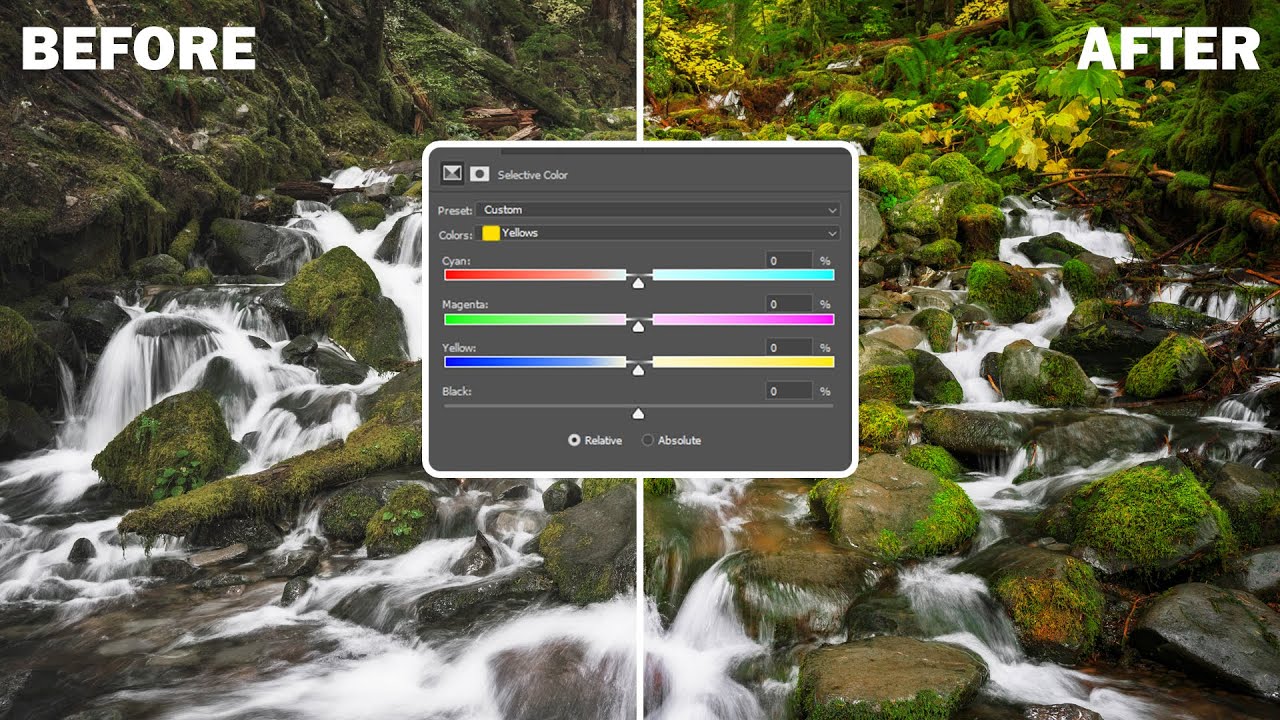 BETTER Foliage Color NOW! • with Selective Color in Photoshop - YouTube