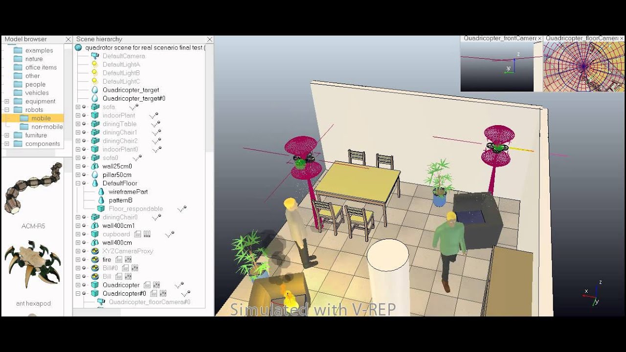 Vrep Simulation Swarm Robotics Using Quadrotors For Disaster Management Youtube