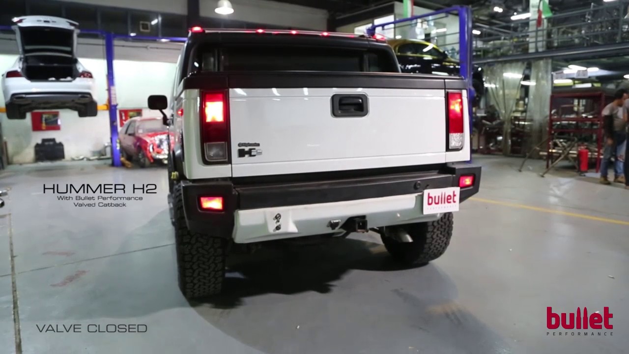 Hummer H2 with Bullet Performance Valved Catback - YouTube