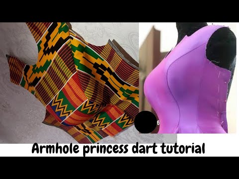 ARMHOLE PRINCESS DART ; step by step tutorial - YouTube