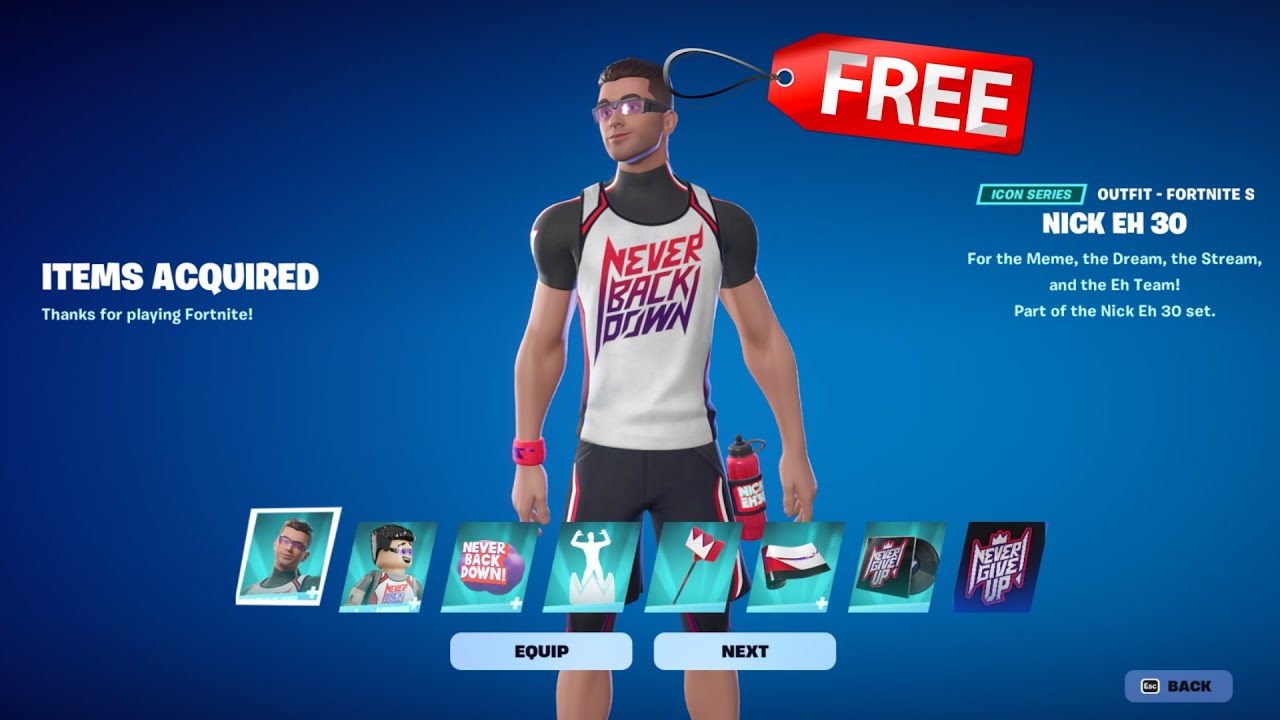 How to Get NICK EH 30 SKIN in Fortnite! (Tournament) - YouTube