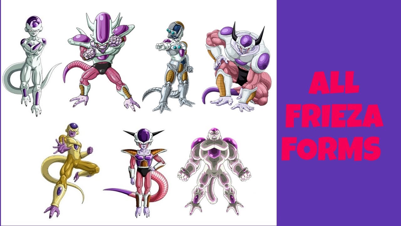 ALL FRIEZA TRANSFORMATIONS!!!! - YouTube
