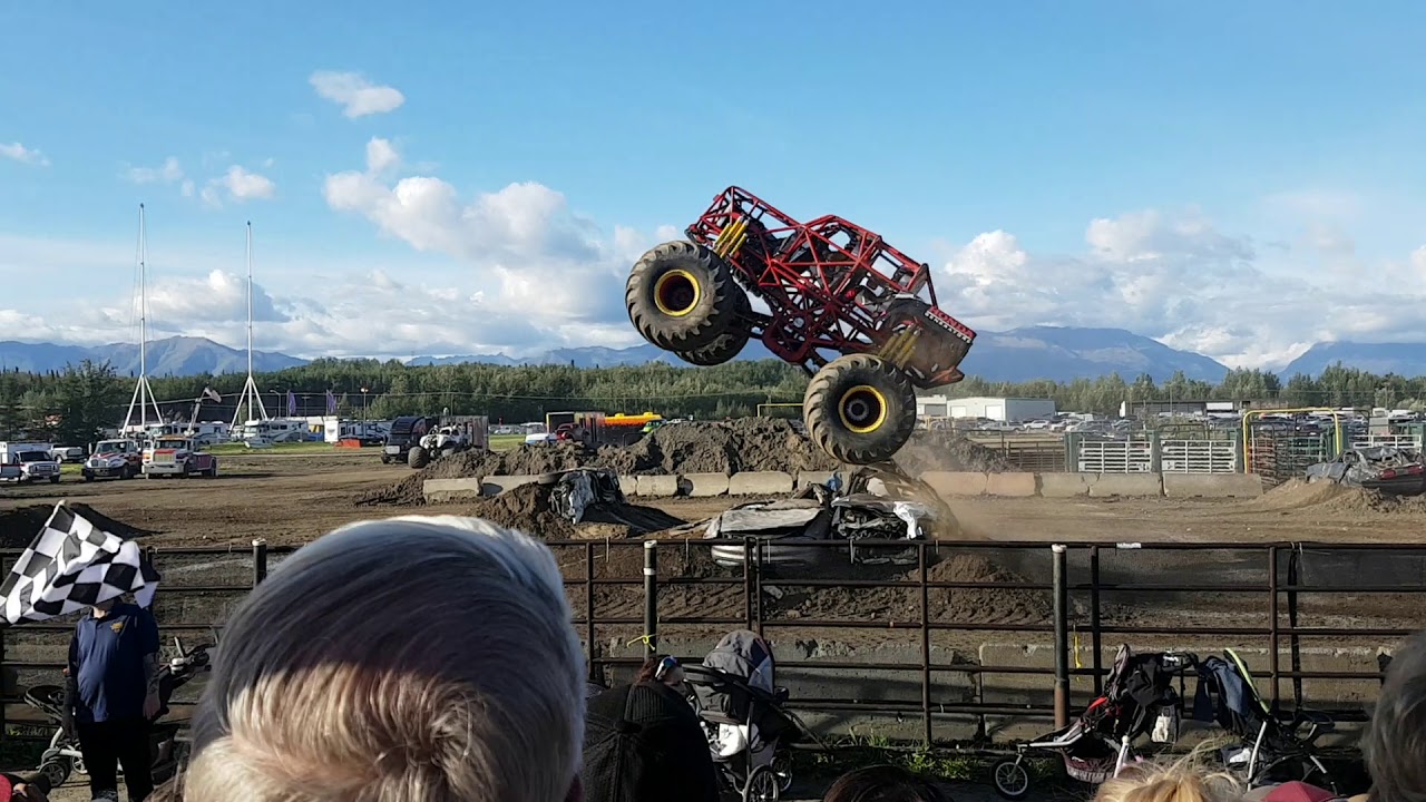 Monster trucks Alaska State Fair 2018 - YouTube