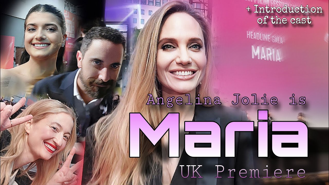 Maria UK Premiere BFI London Film Festival Angelina Jolie signing ...