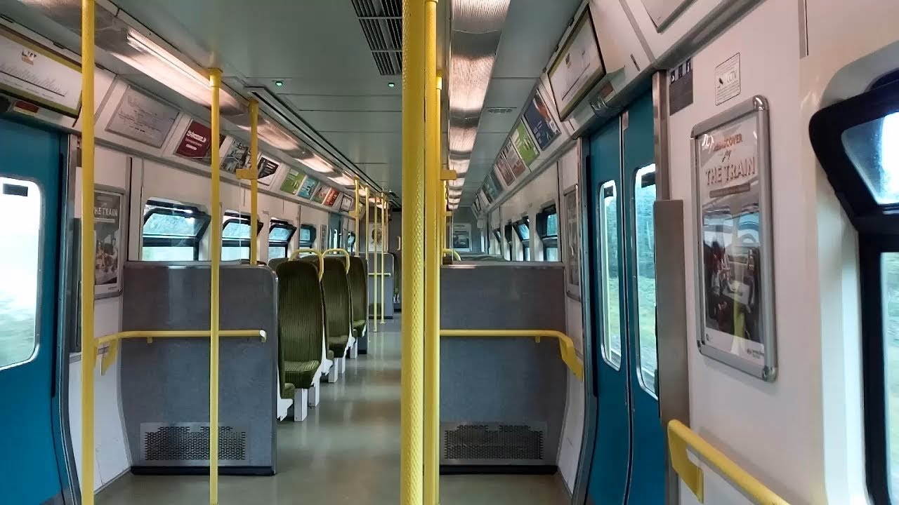 On Board an IE 8500 Class Dart Train from Sutton to Bayside, Dublin ...