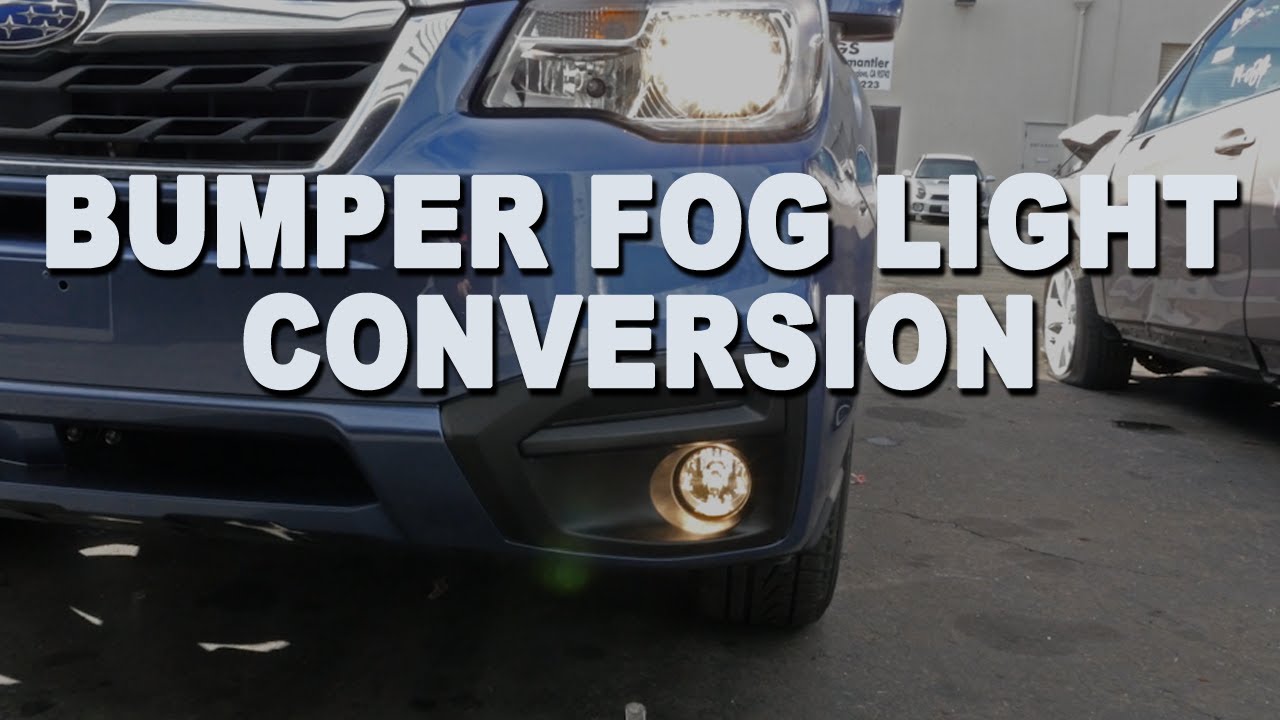 How to Upgrade a Front Bumper with a Fog Light Conversion - 2017 2018 ...