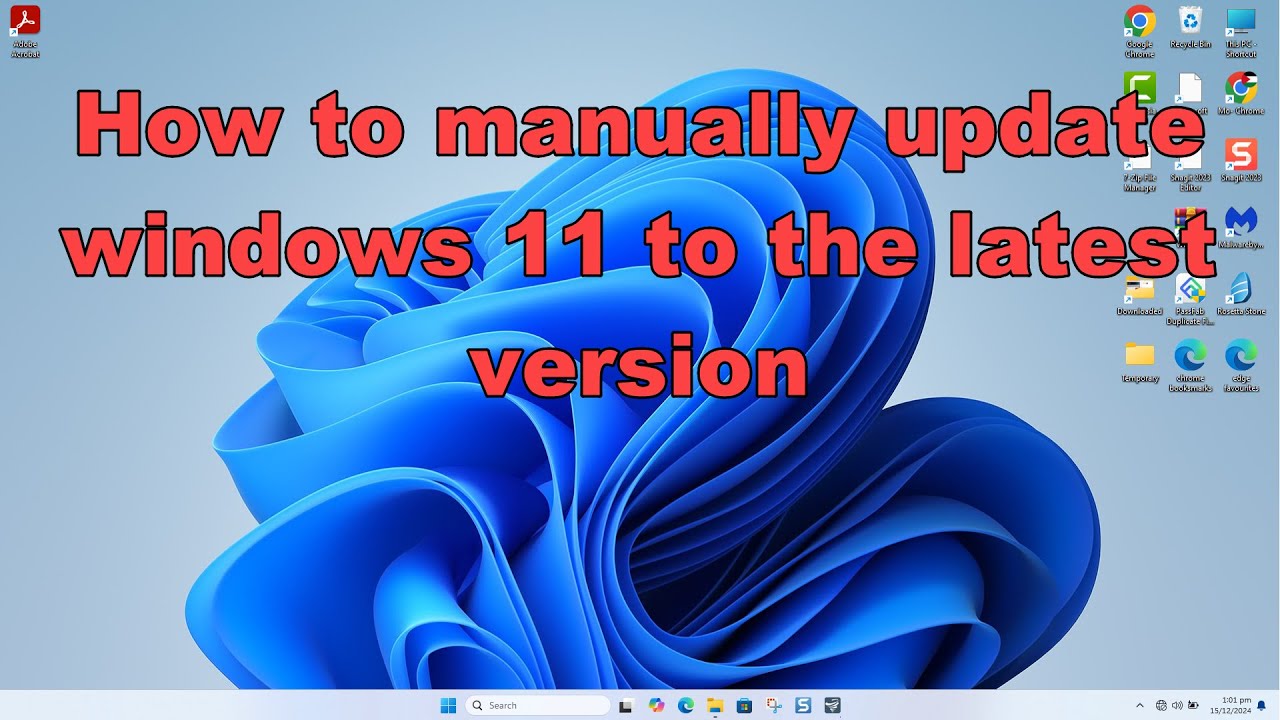 How to manually update windows 11 to the latest version - YouTube