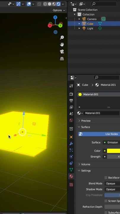 How to Glow object on Blender #shorts - YouTube