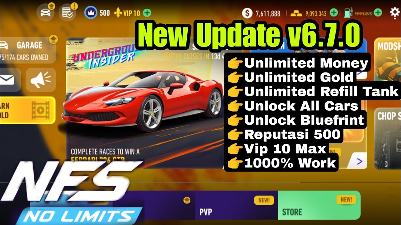 Need For Speed No Limits Mod 2023 V6.7.0_Nfs No Limits Mod Apk Version ...