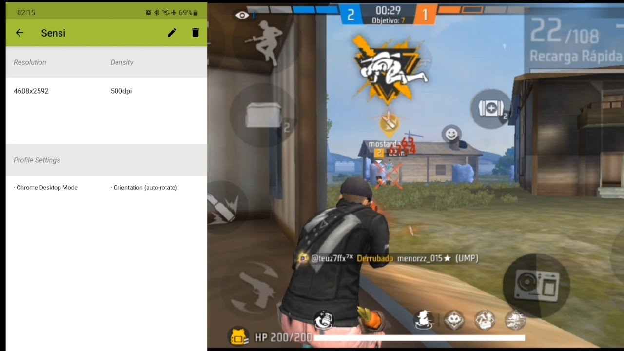 MELHOR RESOLUÇÃO DO SECOND SCREEN FREE FIRE! NOVA ATUALIZAÇÃO! - YouTube