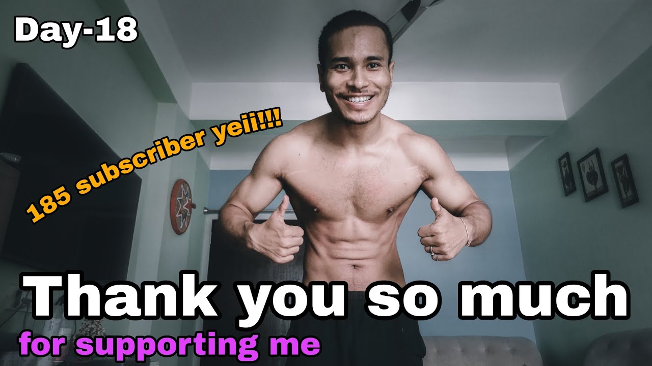 Daily workout challenge | Day 18 | 185 subscriber yeiii!!!!! - YouTube