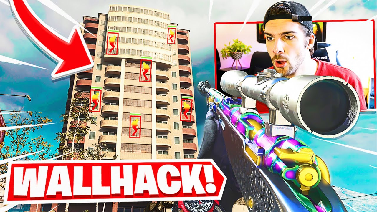 Je joue avec un WALLHACK sur WARZONE !! 😳 - YouTube