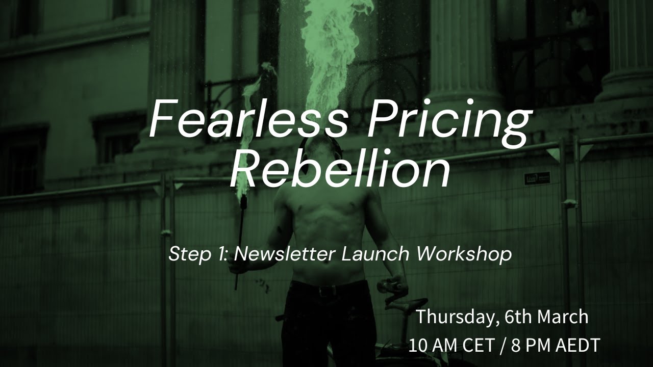 Fearless Pricing Revolution: Step 1 - YouTube