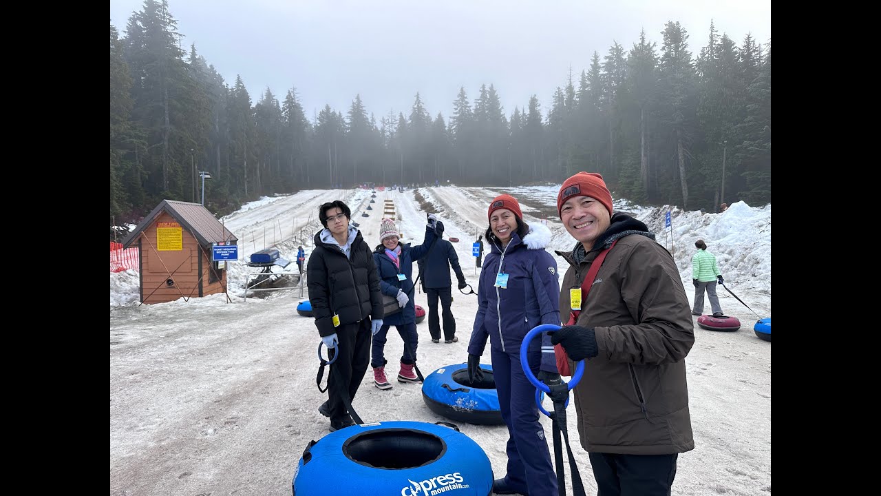 Snow Tubing at Cypress Mountain - YouTube