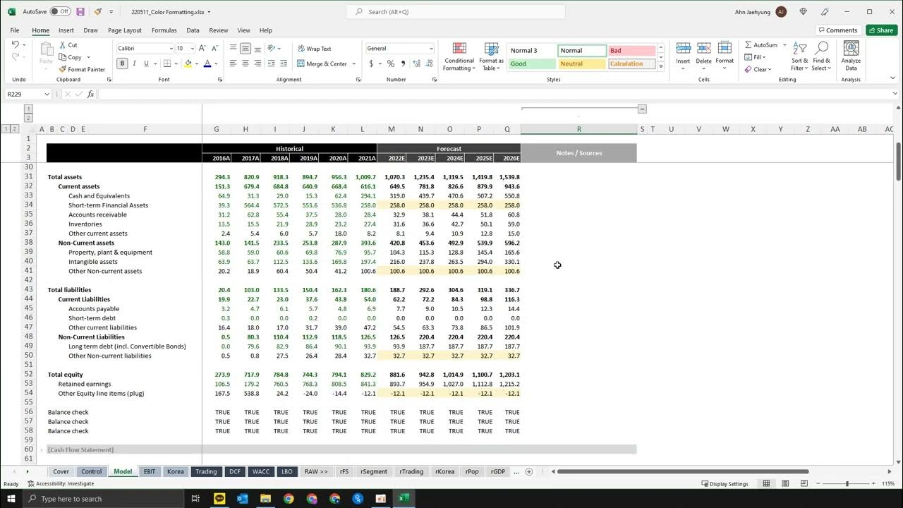Quickly Formatting Hard-Coded Cells (Blue) - YouTube