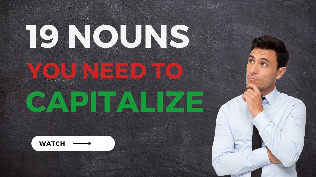 Proper Nouns Capitalization - YouTube