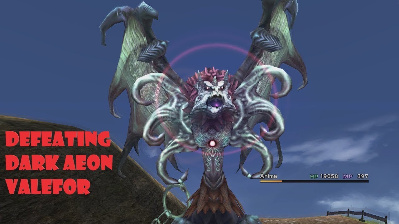 DEFEATING THE DARK VALEFOR FFX HD REMASTERED PC VERSION - YouTube