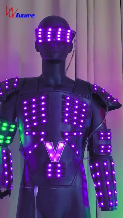 led light vest armor - YouTube