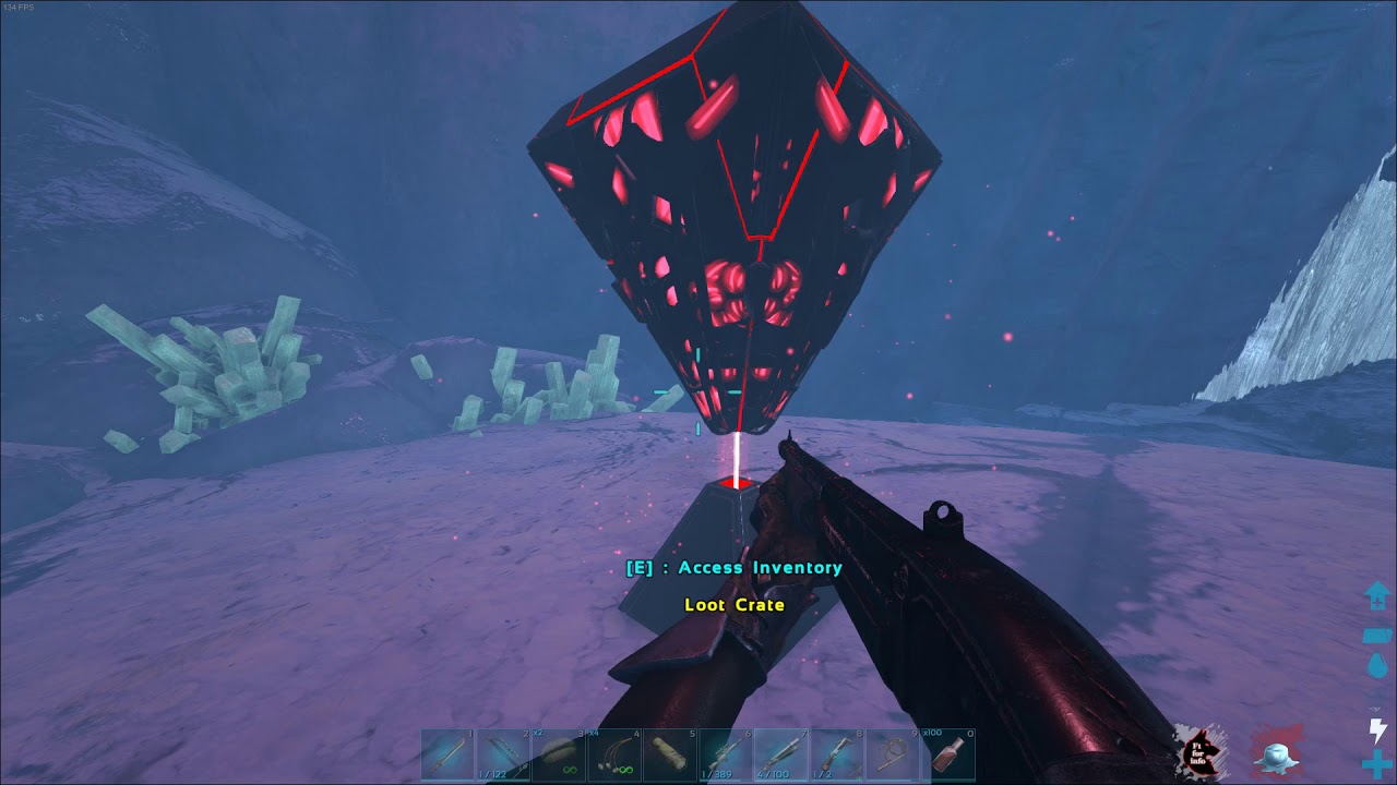 ARK - Iceworm Queen loot without the fight - YouTube