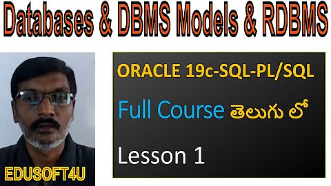 Oracle 19c -SQL-PL/SQL Full Course in Telugu - YouTube