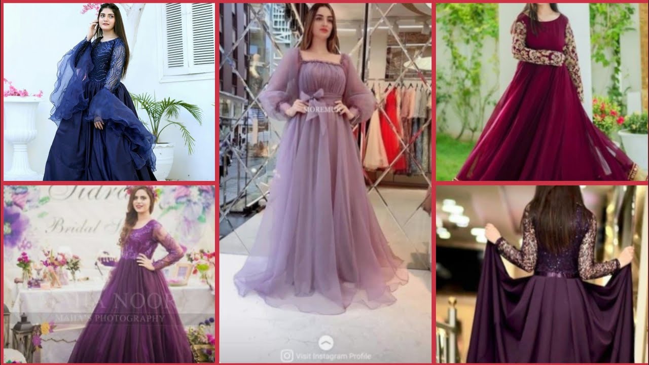 Stylish Maxi Frock Designs 2023 | LongFrocks Design for Girls | Party ...