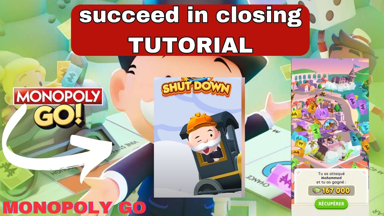 TUTORIAL HOW TO SUCCEED YOUR CLOSURES ON MONOPOLY GO / Win on monopoly ...