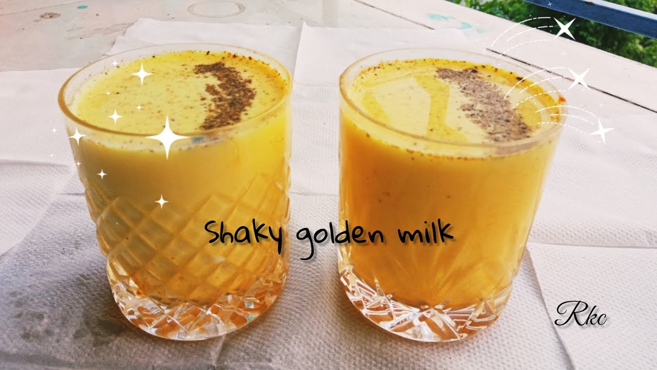 Shaky golden milk / indian haldi dudh/ healthy drink - YouTube