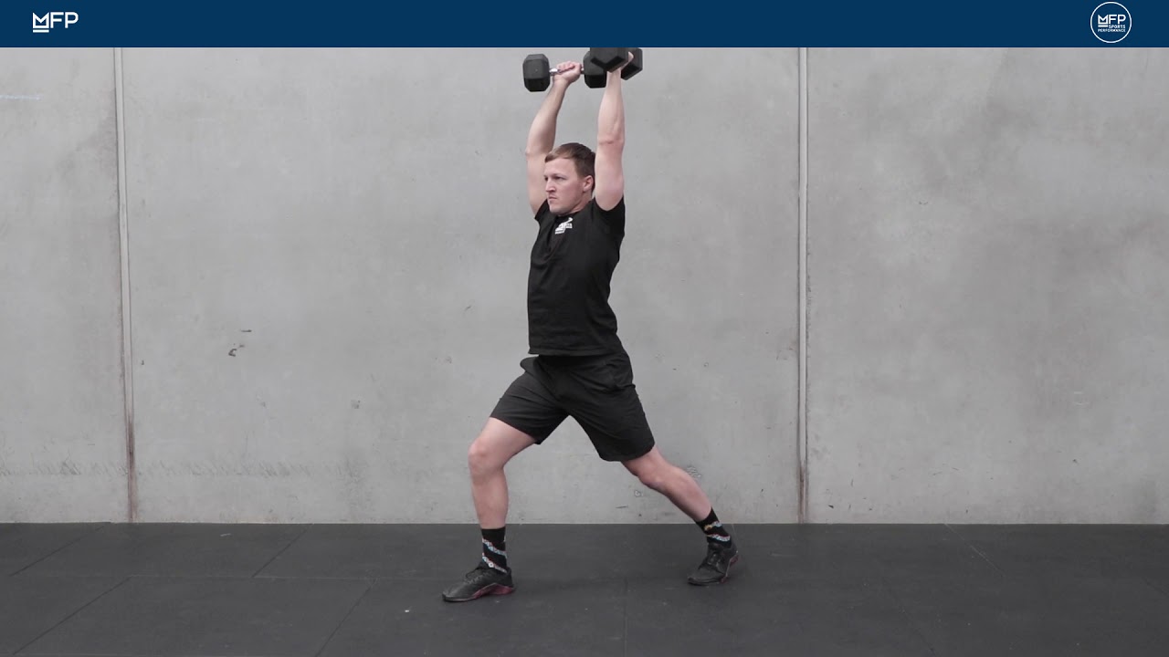 Split Stance DB Press - YouTube
