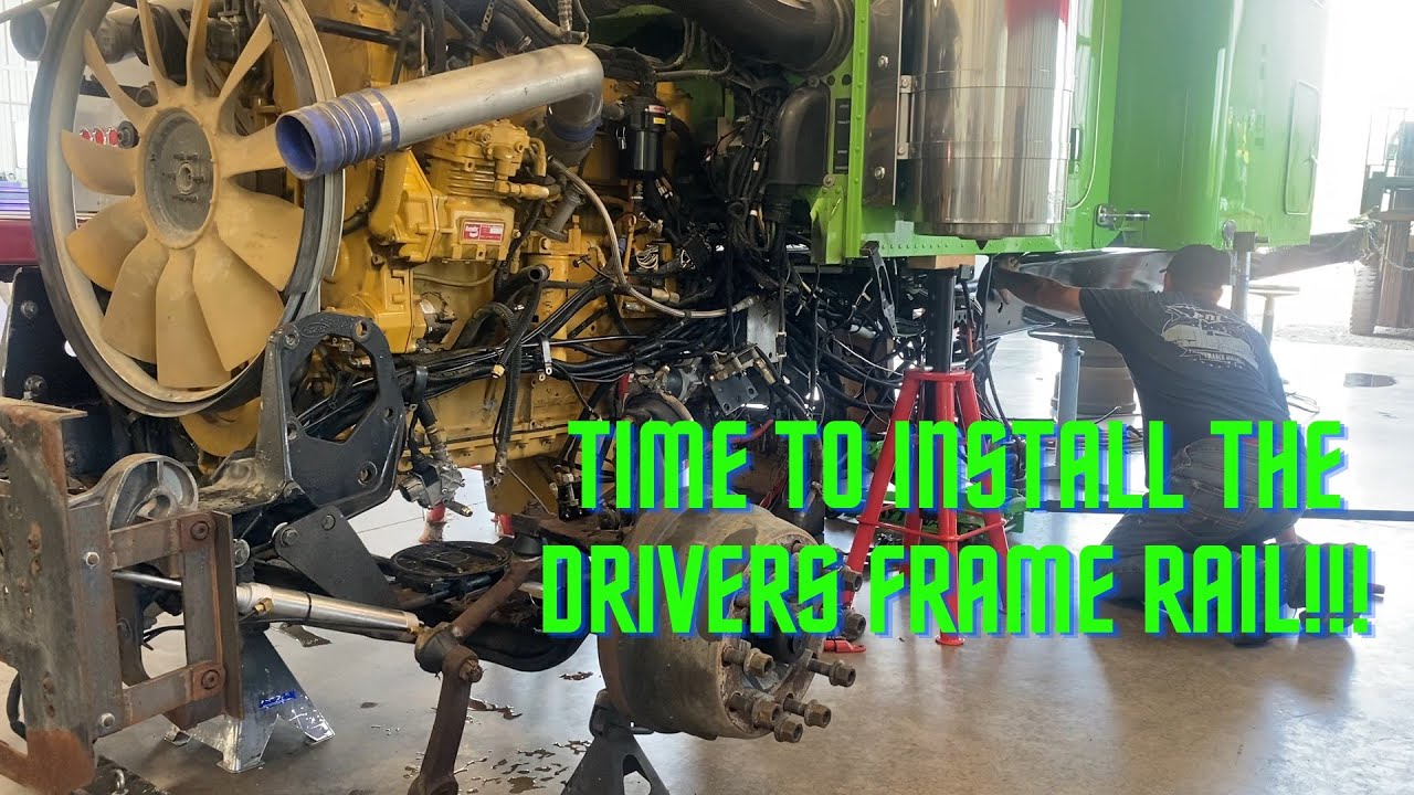 Installing the drivers side frame rail - YouTube