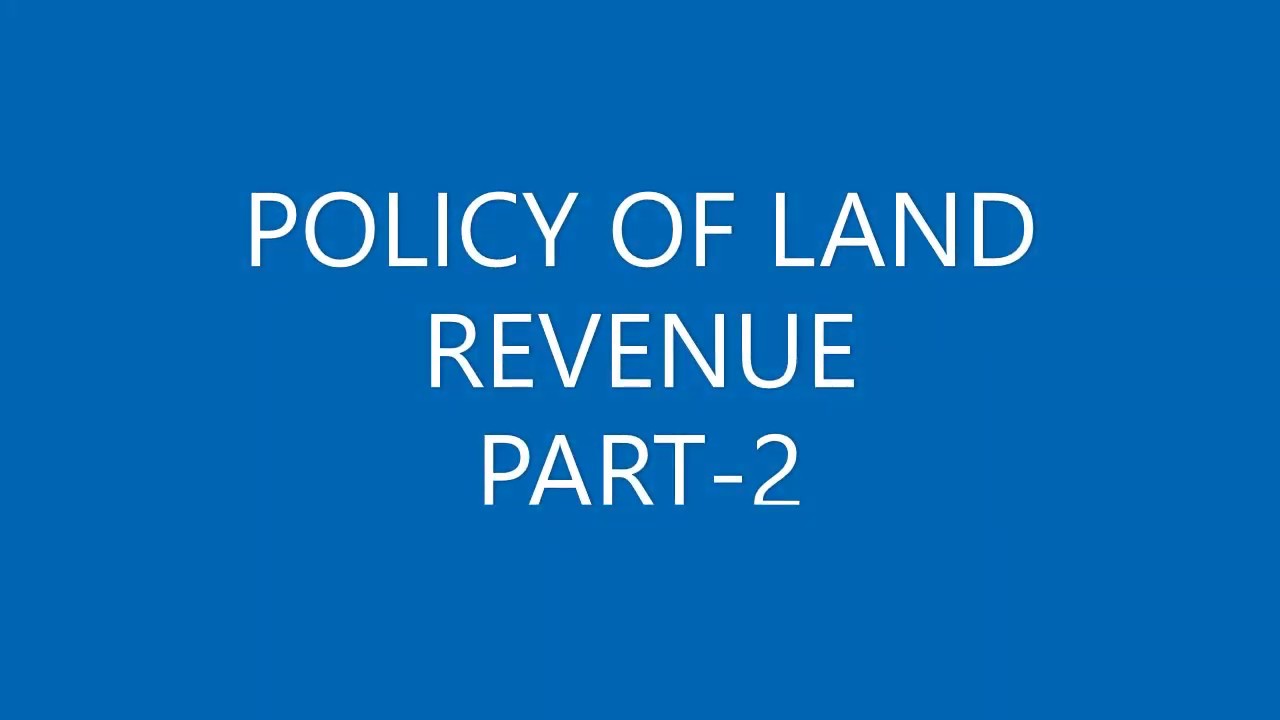 CBSE Class 8th History Chapter 3 POLICY OF LAND REVENUE PART 2 YouTube cbse-class-8th-history-chapter-3-policy-of-land-revenue-part-2-youtube