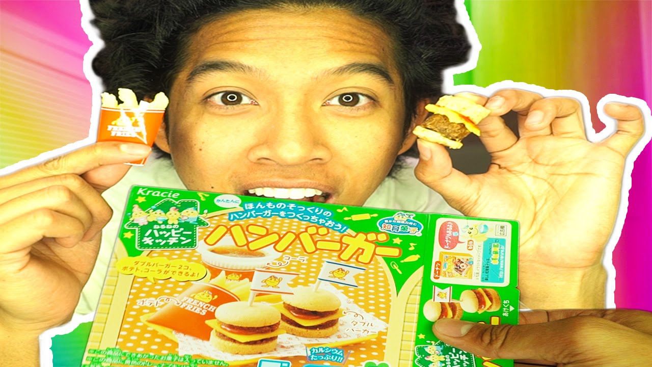 DIY JAPANESE MINI BURGER, Fries, AND COKE!!! - YouTube