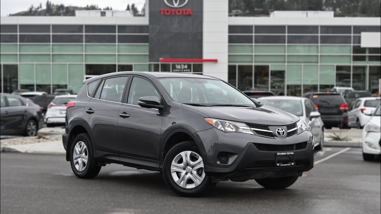Grey 2015 Toyota RAV4 LE Walkaround - Kelowna Toyota - YouTube