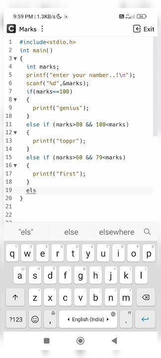 student marksheet program in c programing || learn coding || #shorts #clanguage #coding - YouTube