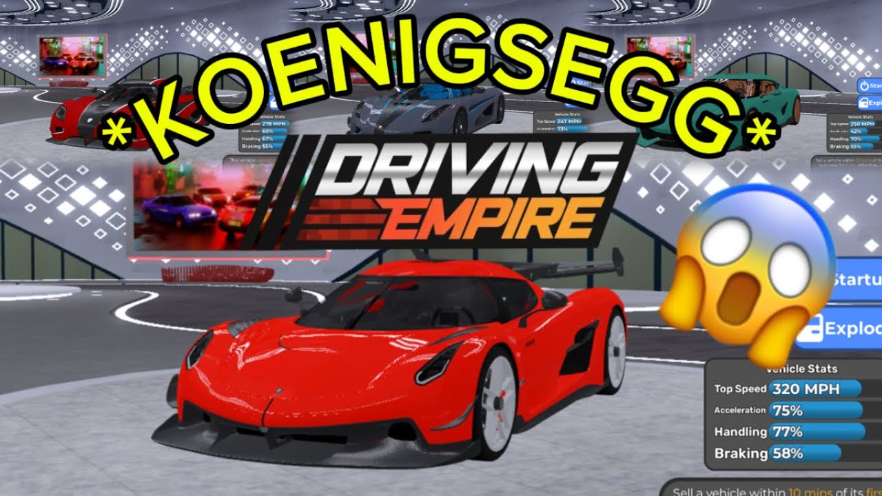 4 *NEW LICENSED* KOENIGSEGGS IN DRIVING EMPIRE! 😱🔥 - YouTube
