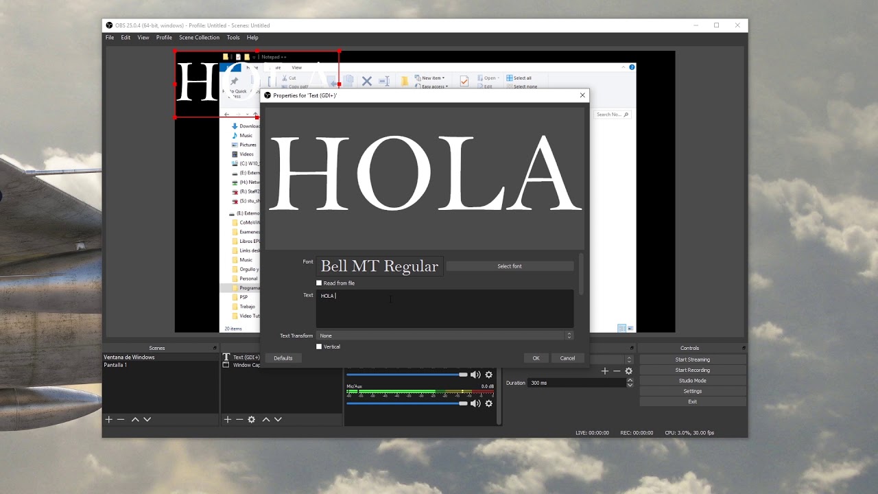 Open Broadcast Software (OBS): Grabar y Emitir en Directos. - YouTube