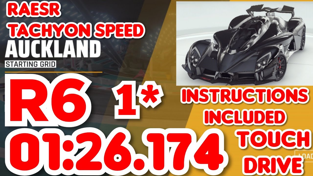 Asphalt 9 - RAESR TACHYON SPEED Grand Prix Round 6 01:26.174 1⭐ ...