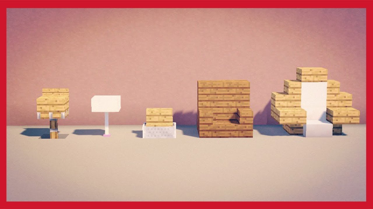 Minecraft: 10 Tipi Di Sedie - YouTube