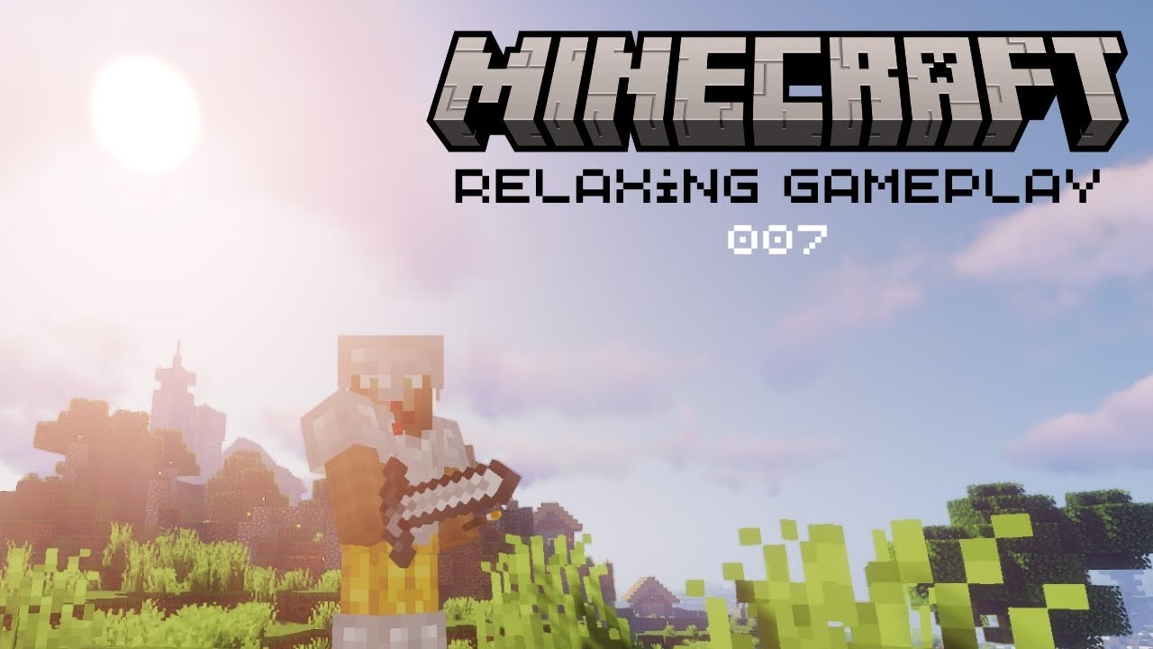 Minecraft Relaxing Gameplay 007 - Exploring, Hunting and Gathering (No ...