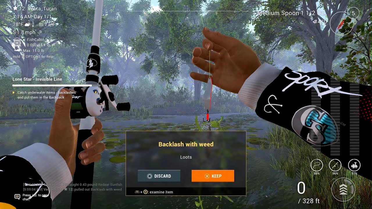 Fishing Planet: How to get Backlash for the Invisible Line Mission ...