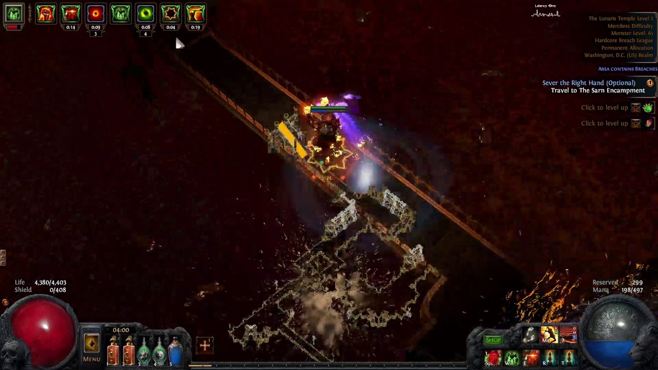 Fire AOE Cycloner WP to Piety Quest - YouTube