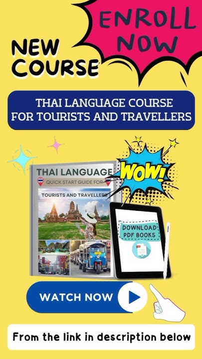 Special Announcement! I’ve released a new Thai Language Course for ...
