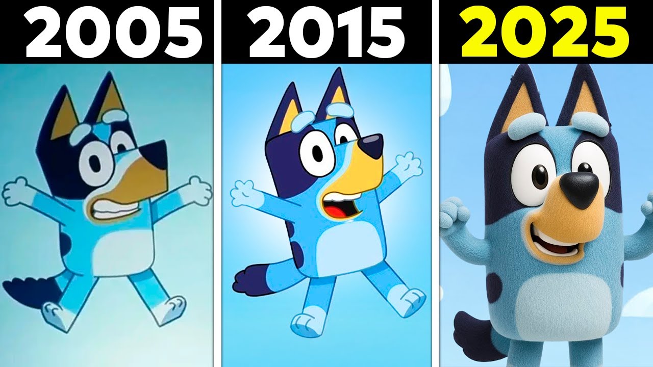 TUDO Sobre a Evolução da BLUEY! (2005-2025) - YouTube