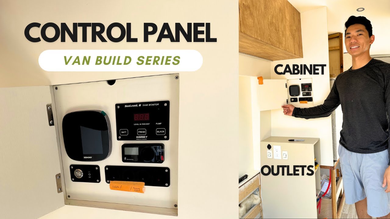 DIY Van Building a Control Panel & Outlets | Van Build Series (Ep. 21 ...