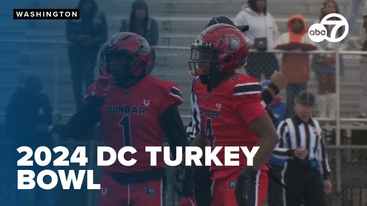2024 DC Turkey Bowl: Dunbar and Coolidge High School face-off - YouTube