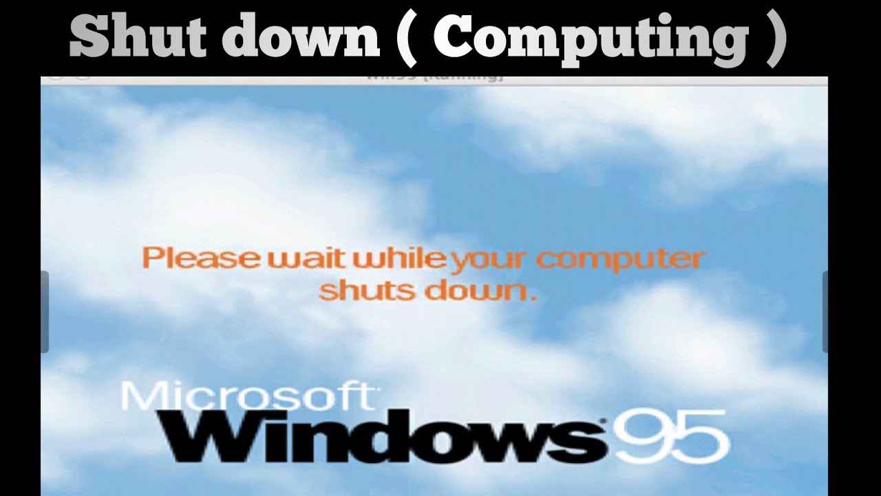 Shut down ( Computing ) | How to shut down computer | Shut down ...